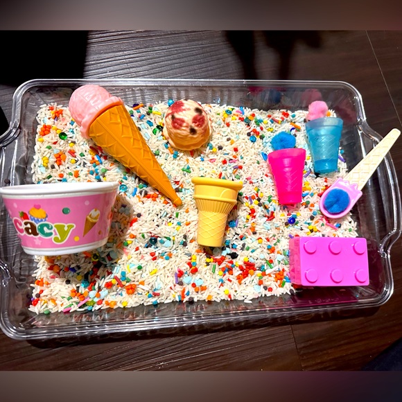 Toys | Ice Cream Sensory Rice Tray | Poshmark